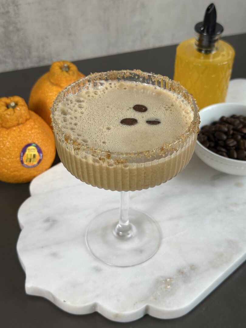 Sumo Citrus Espresso Martini with a Brown Sugar Rim - Sumo Citrus